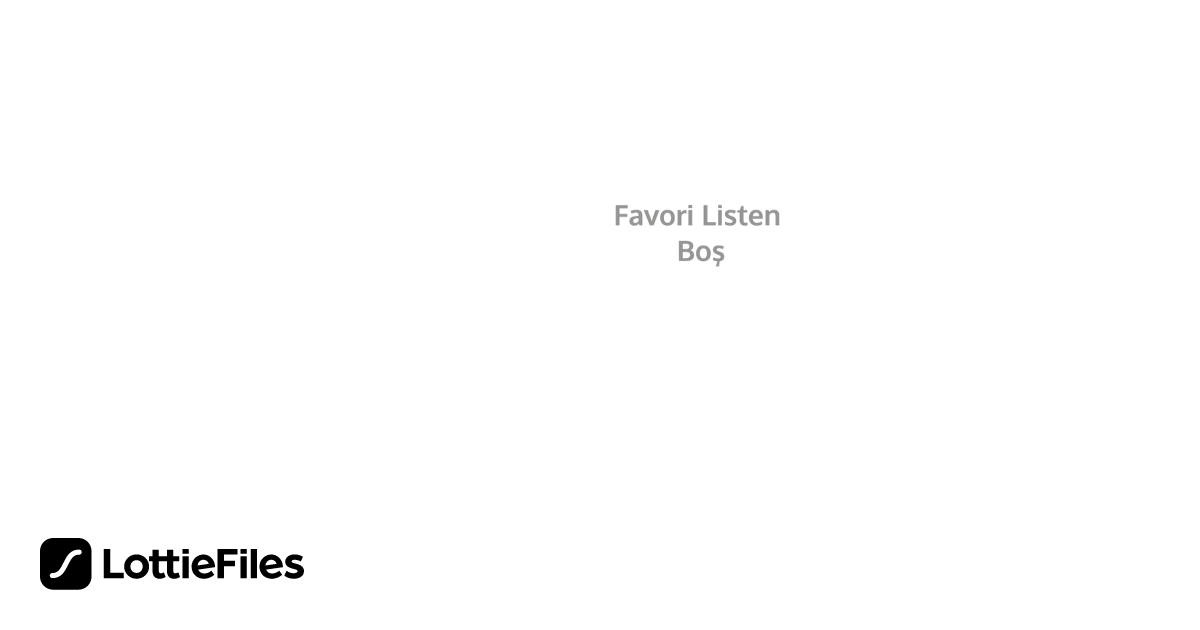 Free Invio Empty Favorite List Animation by Berat R. Asiltürk | LottieFiles
