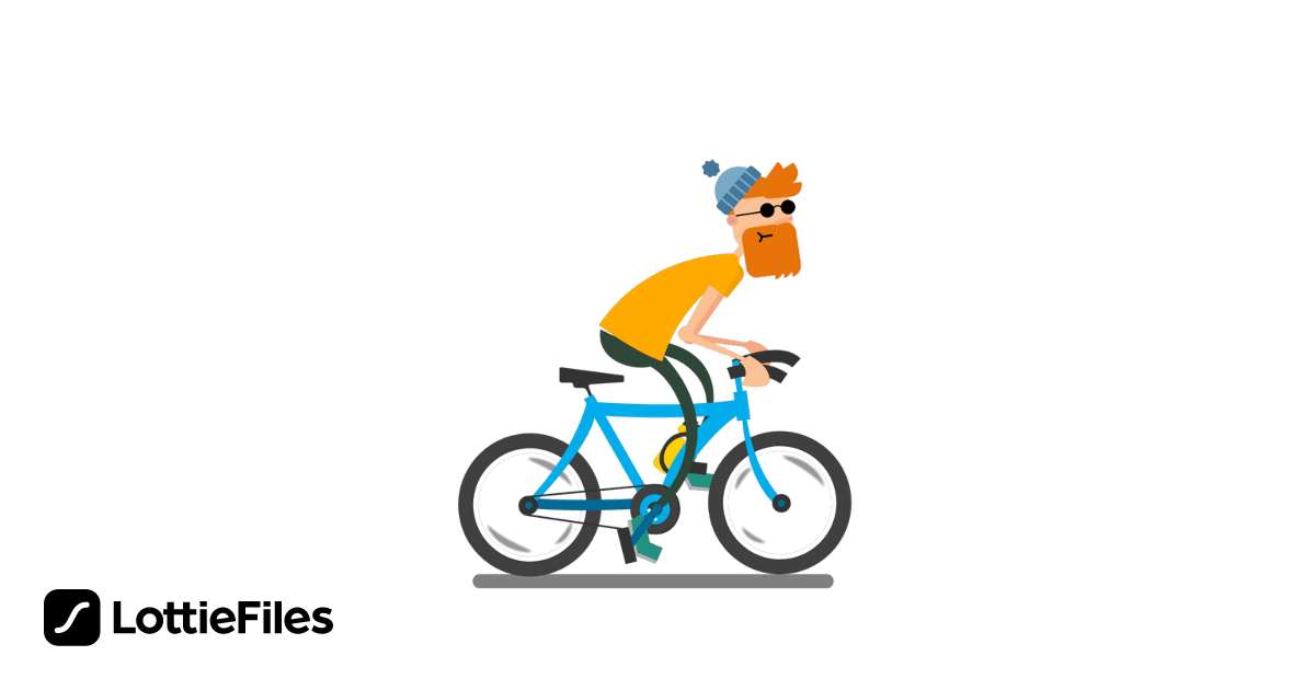 Free Cycle Rider Animation by Bashir Ahmad | LottieFiles