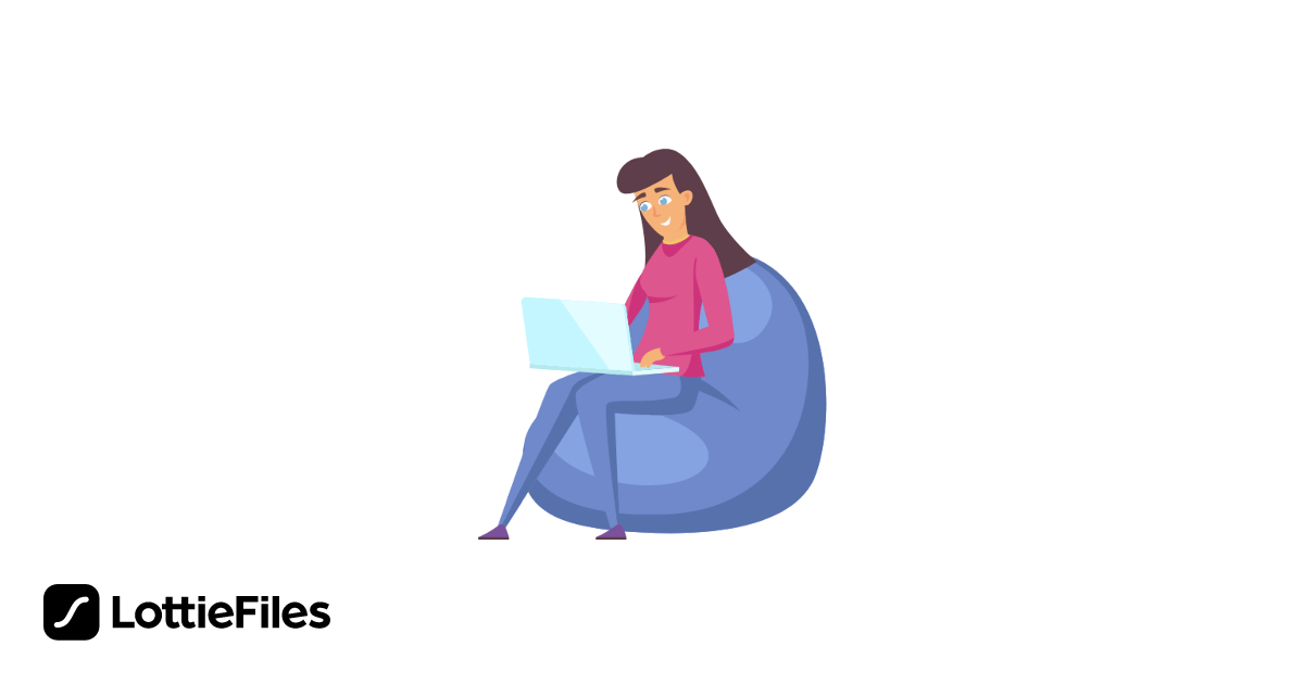 Free Girl working on laptop Animation by Bhargav Savaliya | LottieFiles