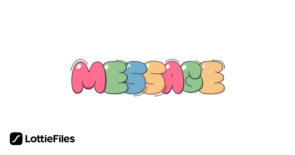 Free Message Animation by amo.motion | LottieFiles