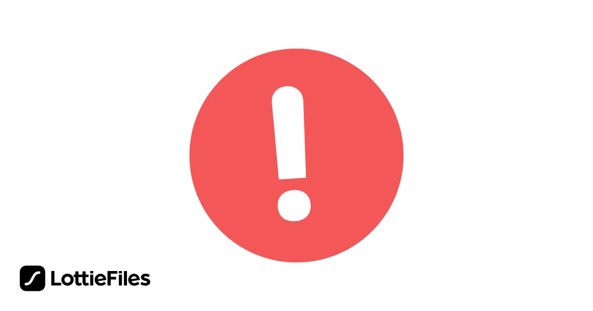 Free Error icon Animation by Minji | LottieFiles