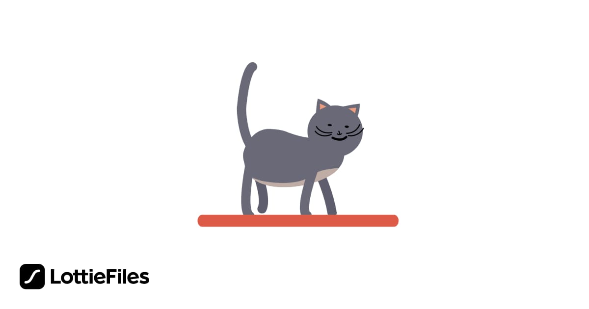 Free Walking Cat Animation by Ahmed Butt | LottieFiles