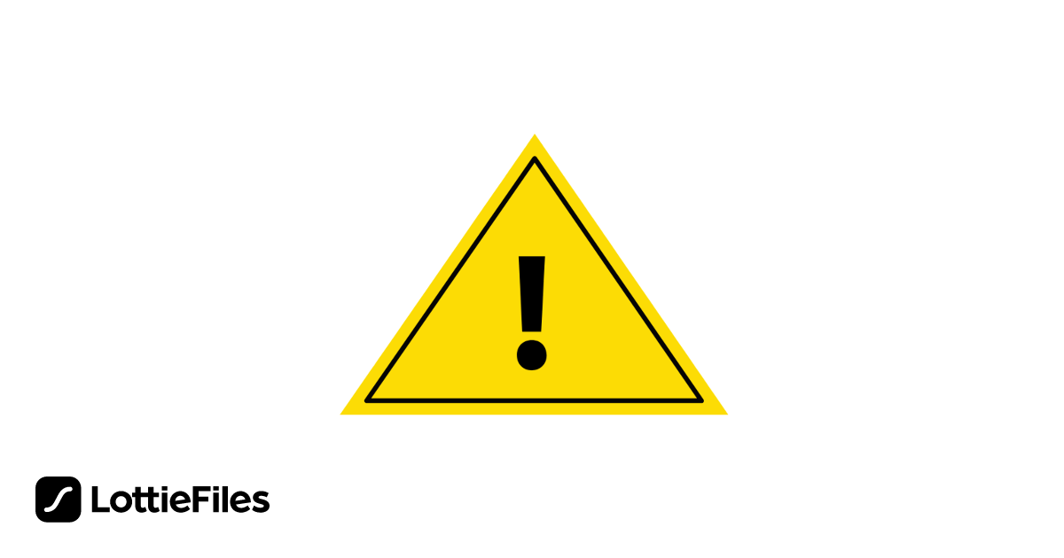 Free Caution Sign Animation by Rj Sayago | LottieFiles