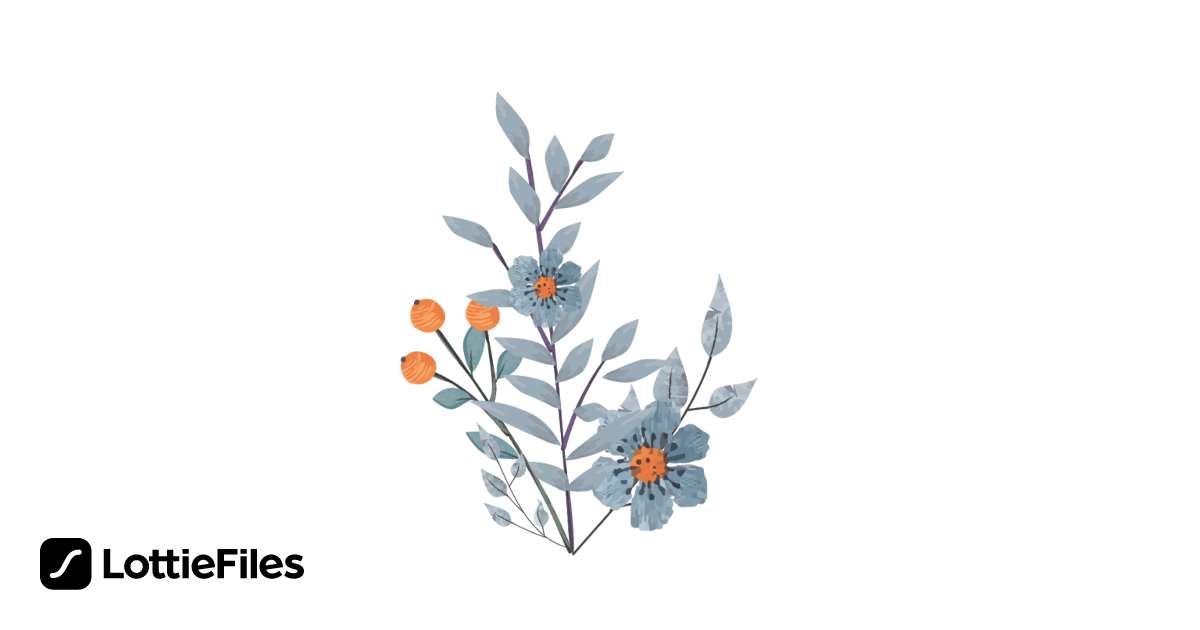 Free Floral Animated Design Animation by Elbama Putra | LottieFiles