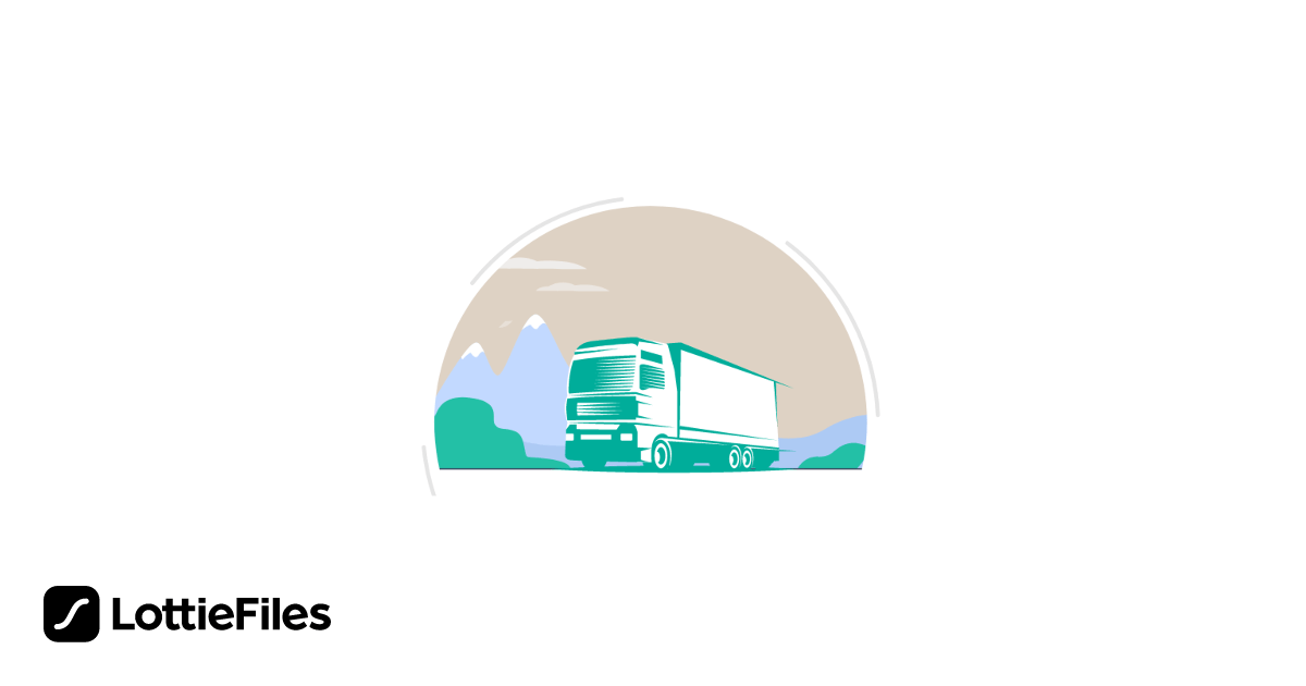 Free Blue Truck Animation by Garabelo | LottieFiles