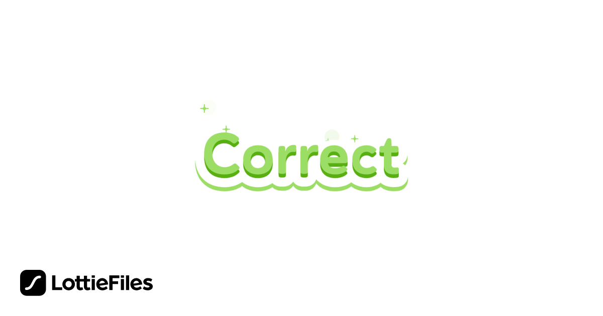 Free Correct Answer Animation by Zandre Coetzer | LottieFiles