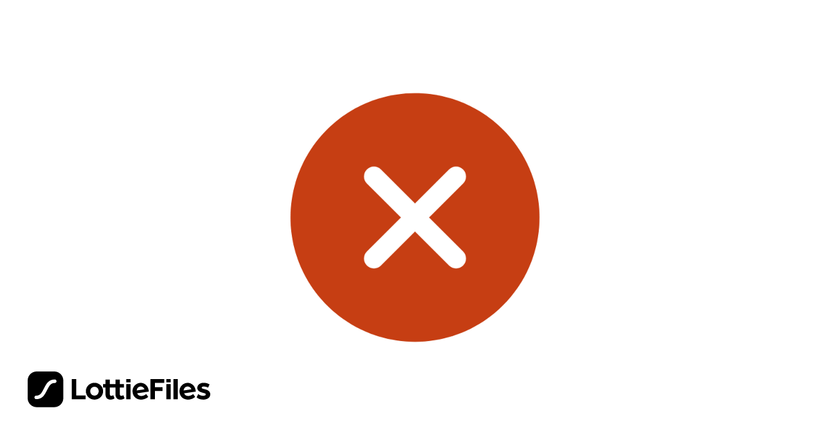 Free Xmark red Animation by Cyrill Sve | LottieFiles