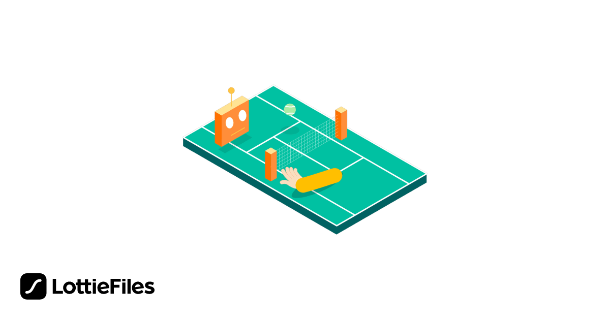 Free Tennis isometric Animation by LottieFiles | LottieFiles