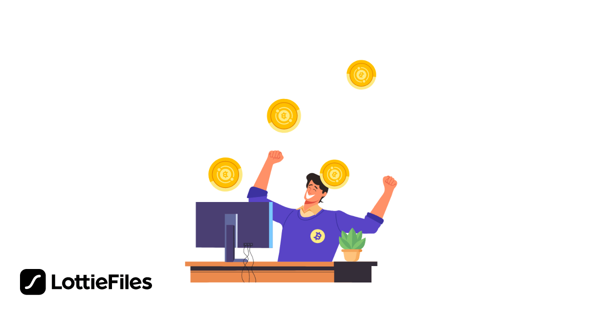 Free Bitcoin man Animation by LifeSigner | LottieFiles
