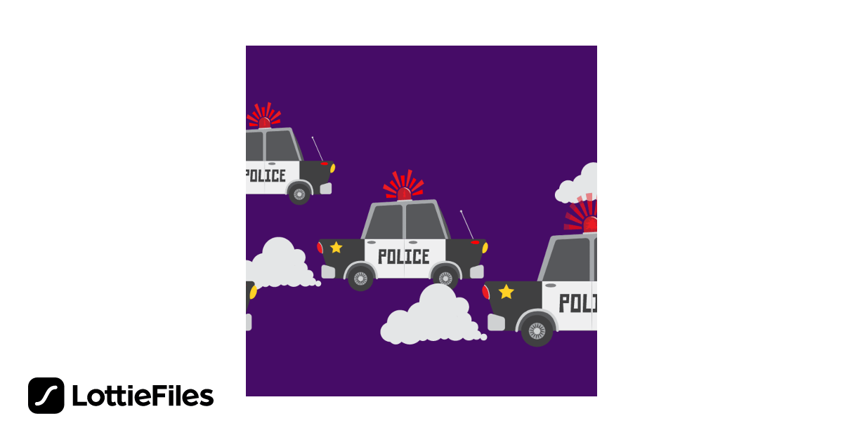 Free Police Cars Animation by Jose | LottieFiles