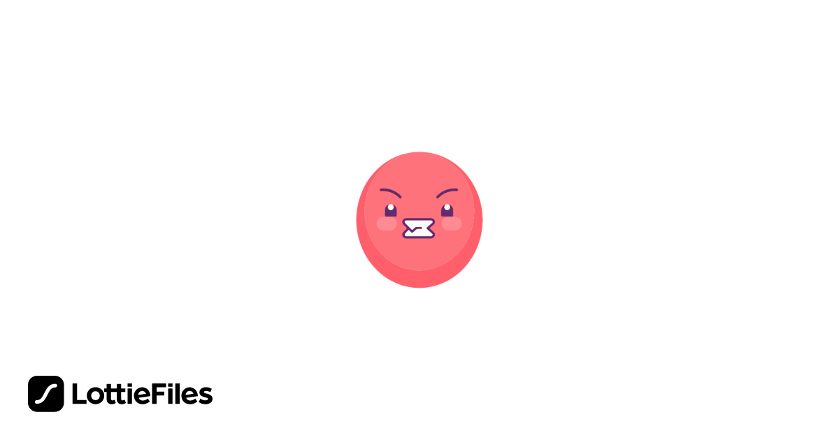 Free Angry Emoji Face Animation by Heather Boswell | LottieFiles