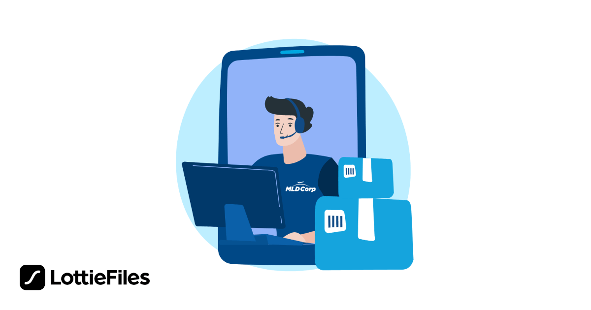Free Contact agent typing Animation by José Velásquez | LottieFiles