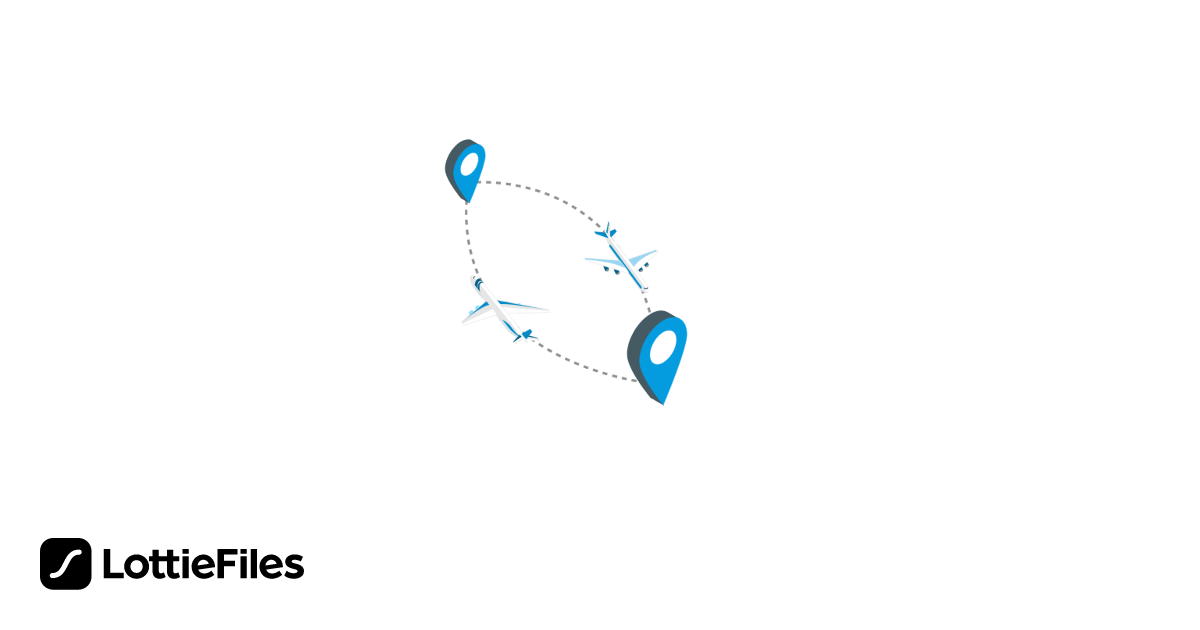 Free Planes flying between two points Animation by José Velásquez ...