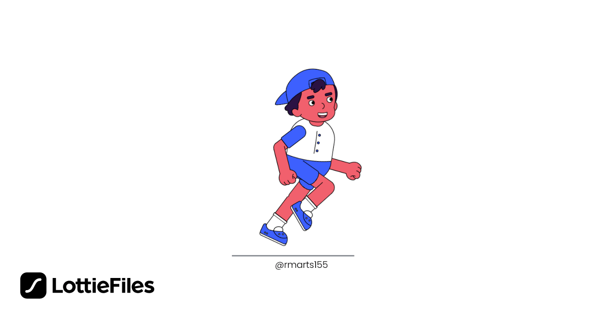 Free Character Running Animation by Mohit Saini | LottieFiles
