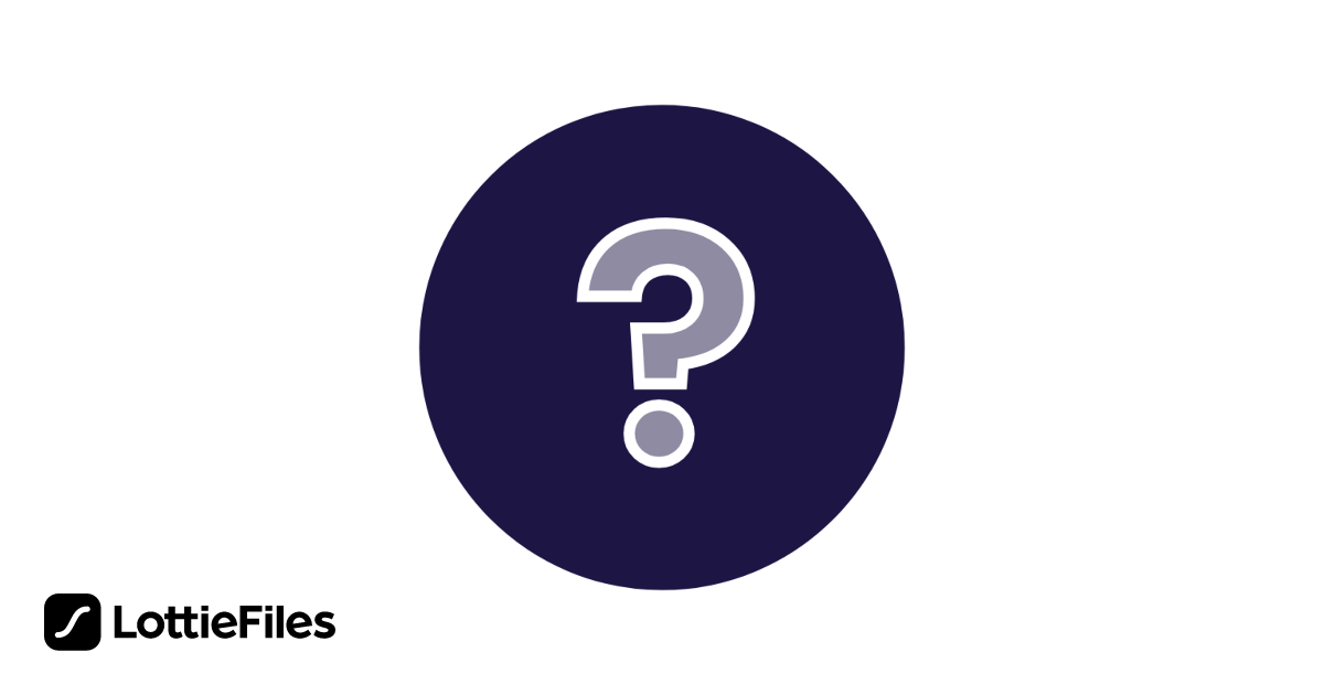 Free question mark blue Animation by TP DM | LottieFiles