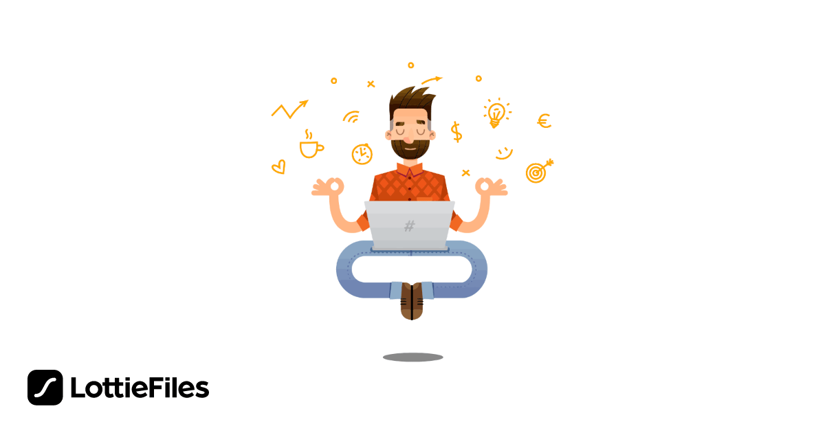 Free Meditation at work Animation by Rajesh Kumar | LottieFiles