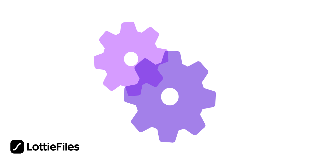Free Gears Animation by Krepling | LottieFiles