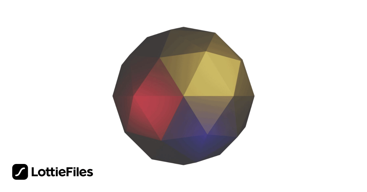 Free 3D icosphere Animation by Jovica Nastovski | LottieFiles