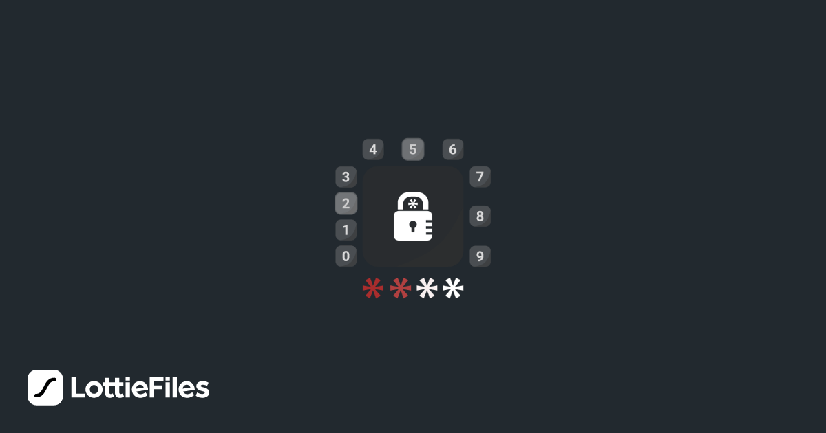 Password, Login Security by Dariush Oskouie - LottieFiles