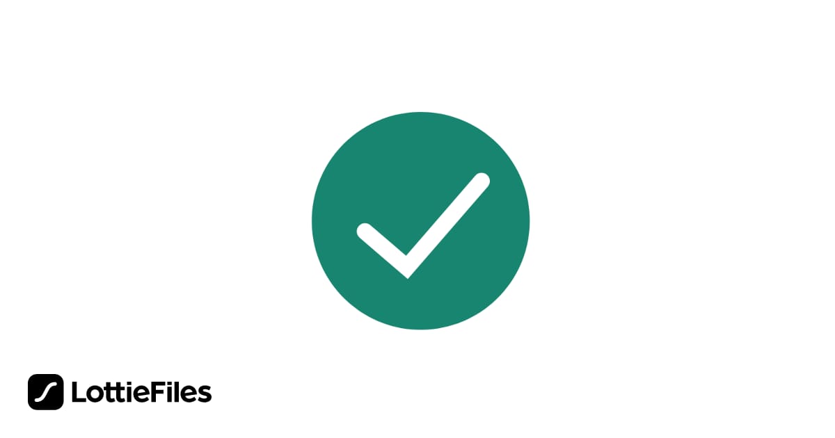 Free Tick Animation by CamyDelattre | LottieFiles