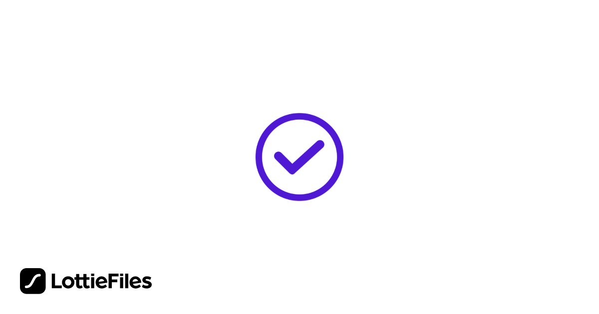 Free Check Animation by Carlos Demirovic | LottieFiles