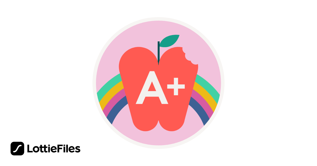 Free A+ Apple Animation by Sawyer | LottieFiles