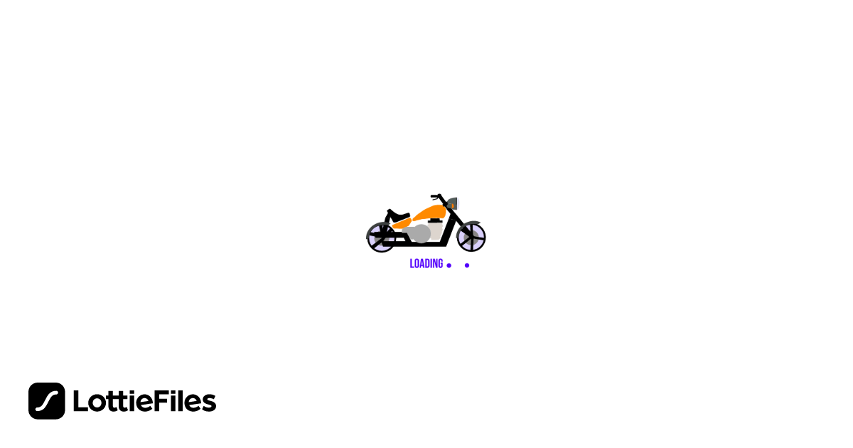 Free Motorcycle Loading Animation by gowtham sunder | LottieFiles