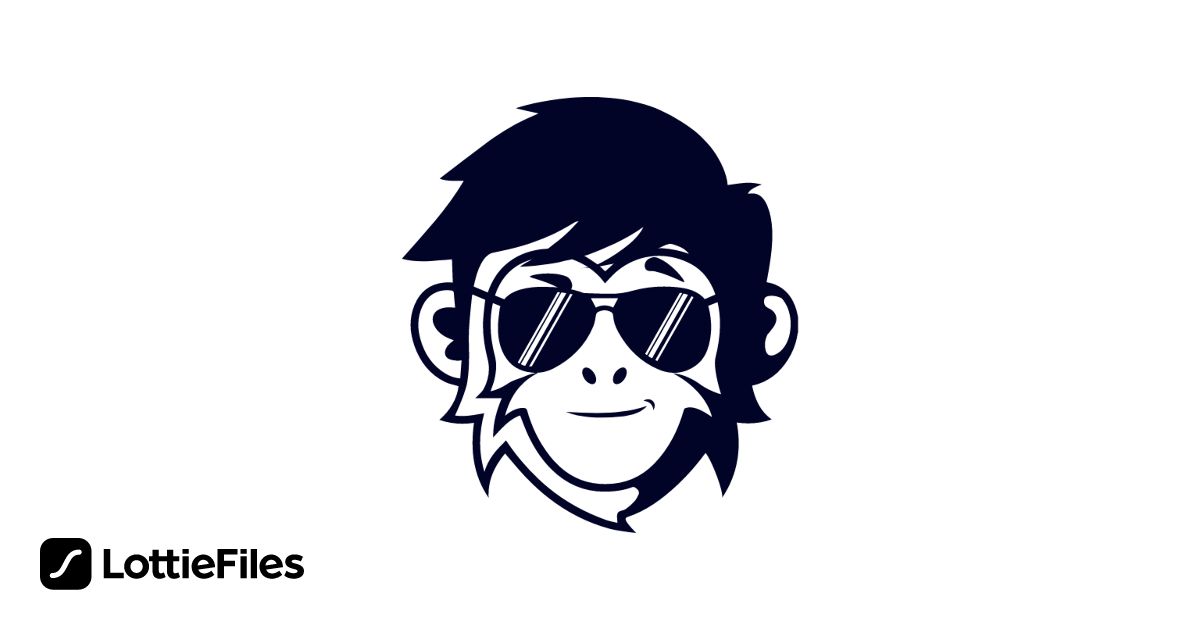 Free monkey logo animation Animation by Insan Budi Maulana | LottieFiles