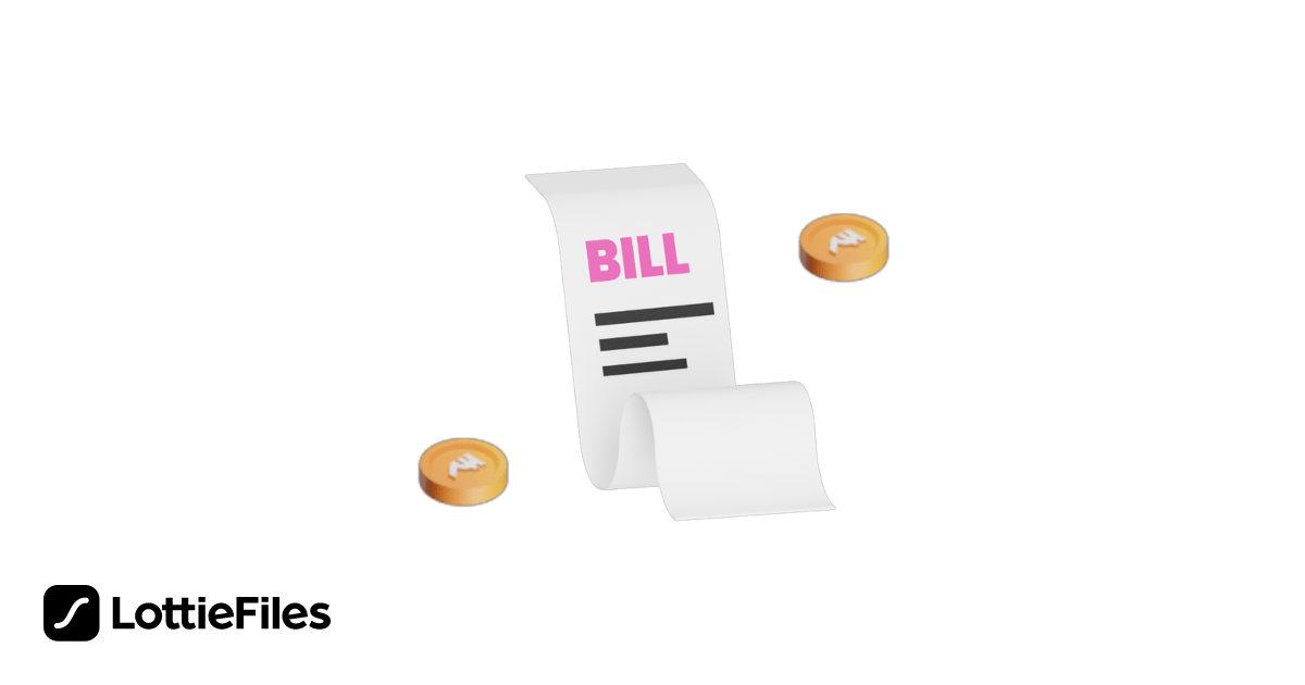Free Bill processing Animation by Rahul Chauhan | LottieFiles