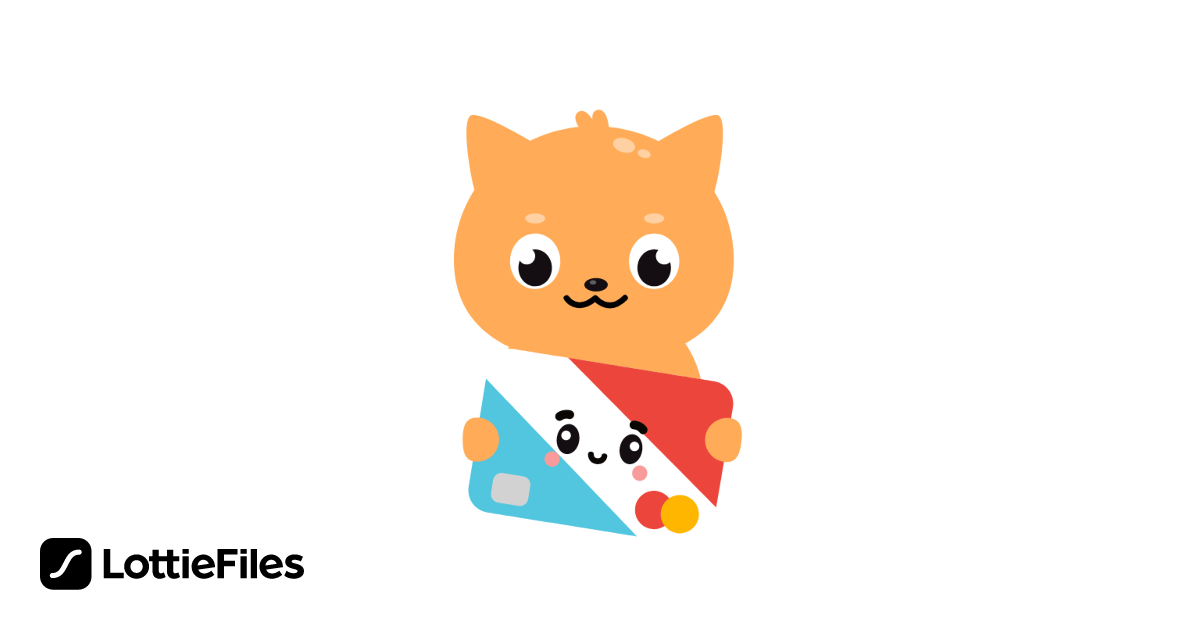 Free Kitten with a debit card Animation by VitraCash | LottieFiles