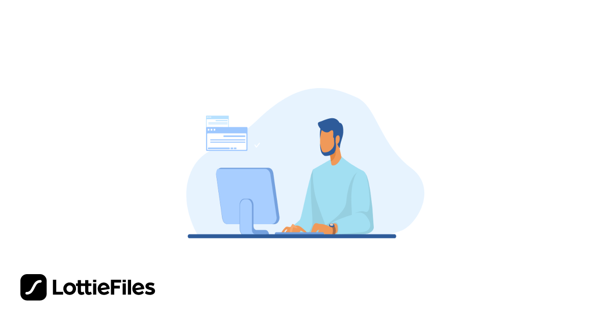 Free Office Work Animation by Ahmed Butt | LottieFiles