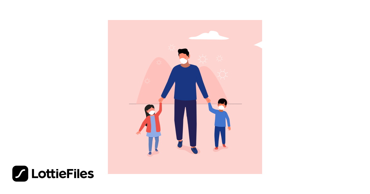 Free children with parents Animation by Chirag | LottieFiles