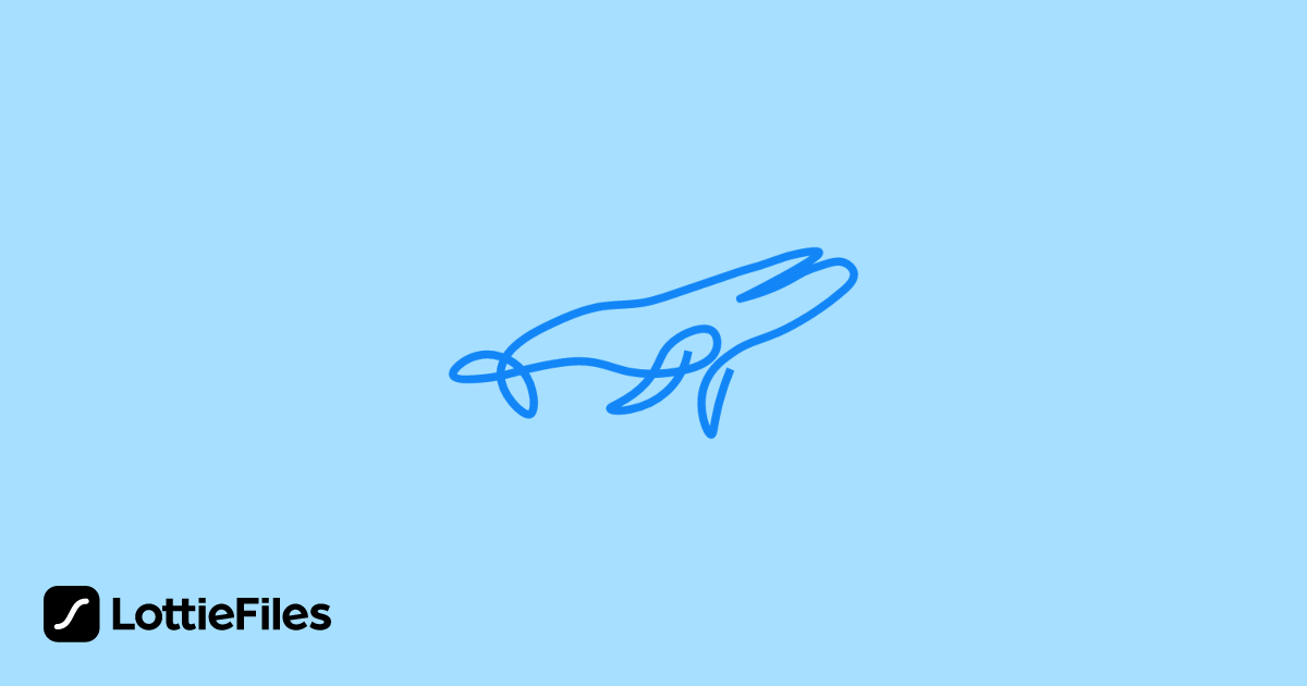 Free Blue Whale Animation by Tom Fabre | LottieFiles
