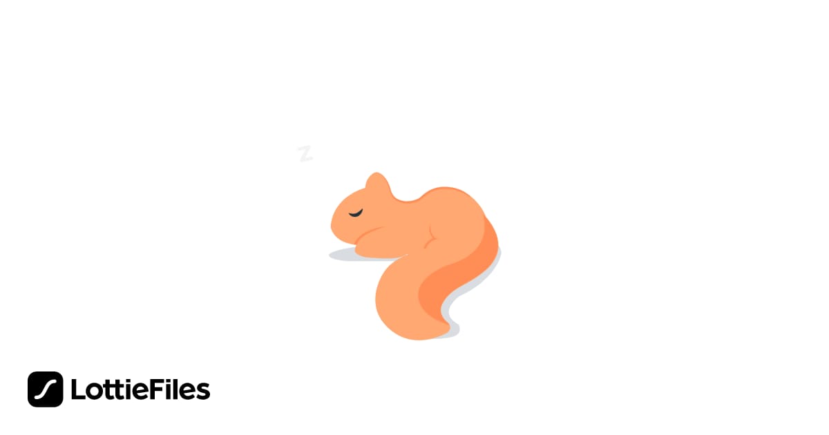 Free Squirrel Sleeping Animation by jonathan ferreira | LottieFiles