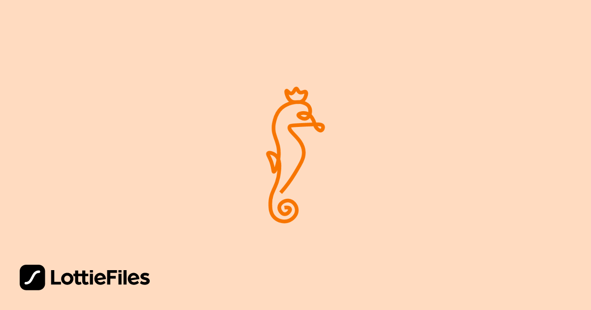 Free Seahorse Animation by Tom Fabre | LottieFiles