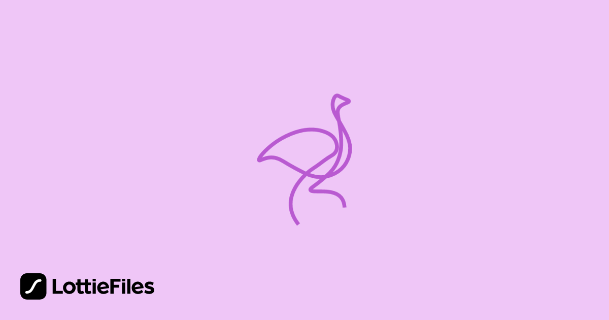 Free Ostrich Animation by Tom Fabre | LottieFiles