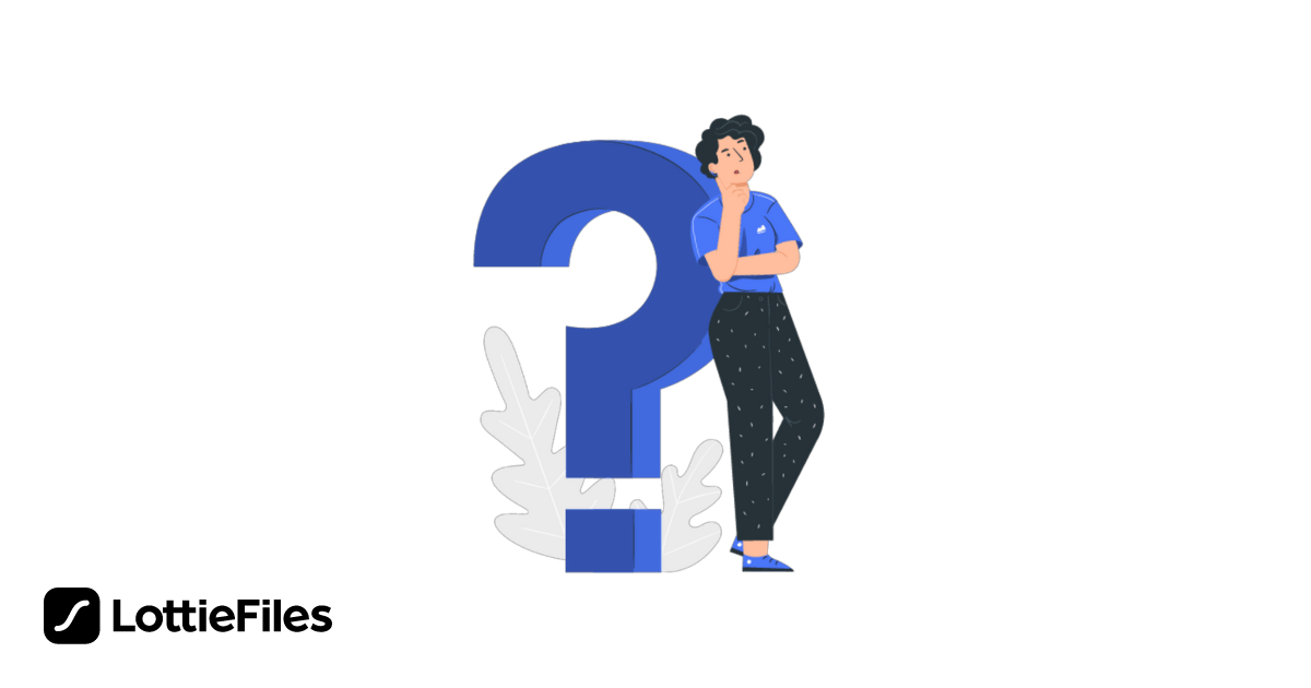 Free FAQ/Question Illustration Animation Animation by Rayhan | LottieFiles