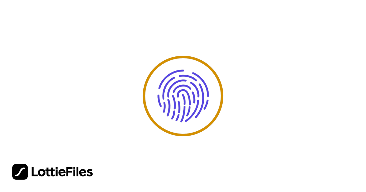Free Finger Print Animation by Tùng Nguyễn Sơn | LottieFiles