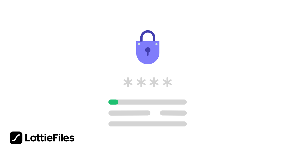 Free Password Lock Animation Animation by Palani Rajan | LottieFiles