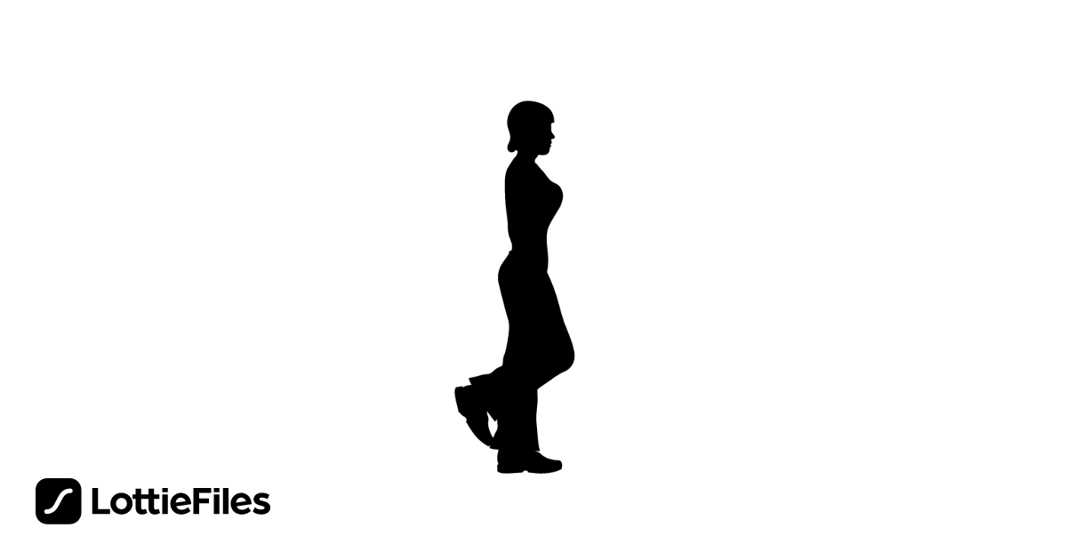 Free walking girl Animation by Alexander Rozhkov Rozhkov | LottieFiles