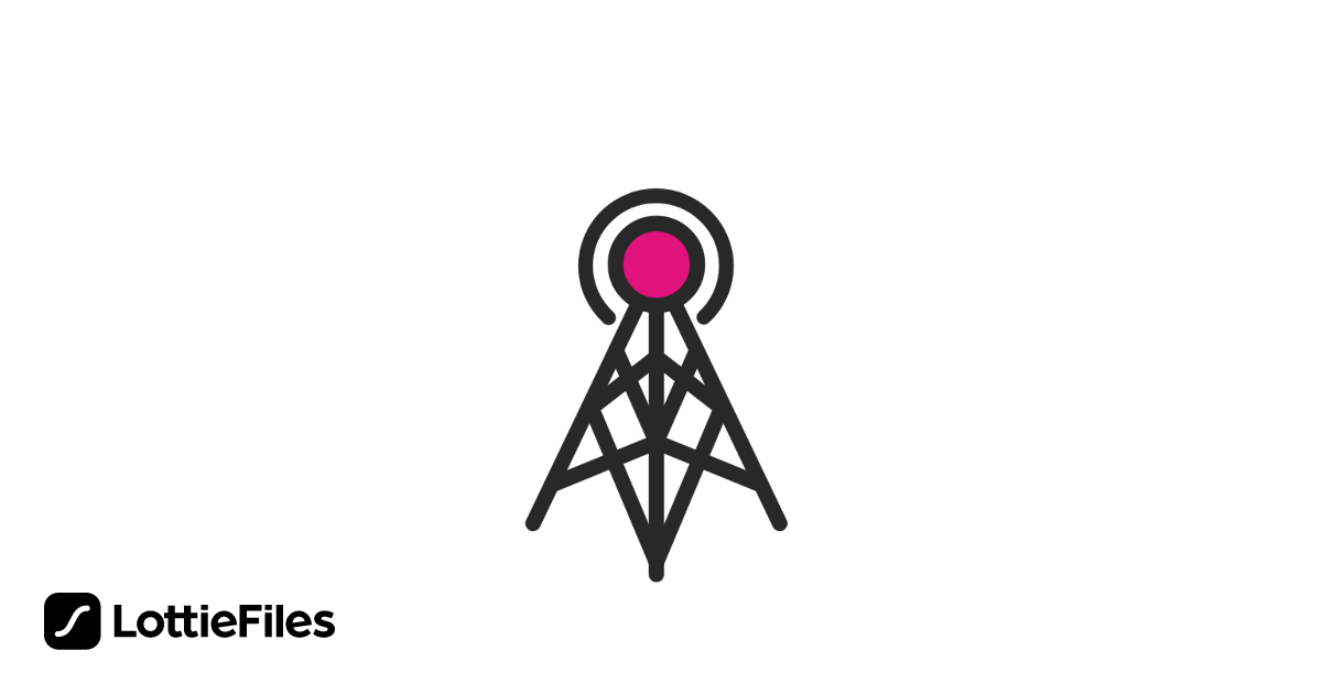 Free radio tower Animation by Morris Ekstrand | LottieFiles