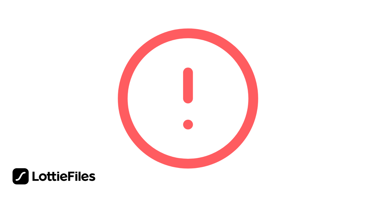 Free Error Animation by Faiq Khan Suri | LottieFiles