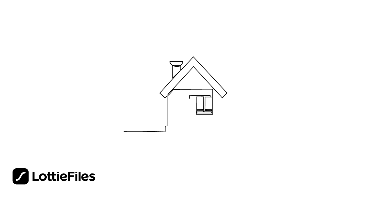 Free Single Line House Animation Animation by SM Ringku | LottieFiles