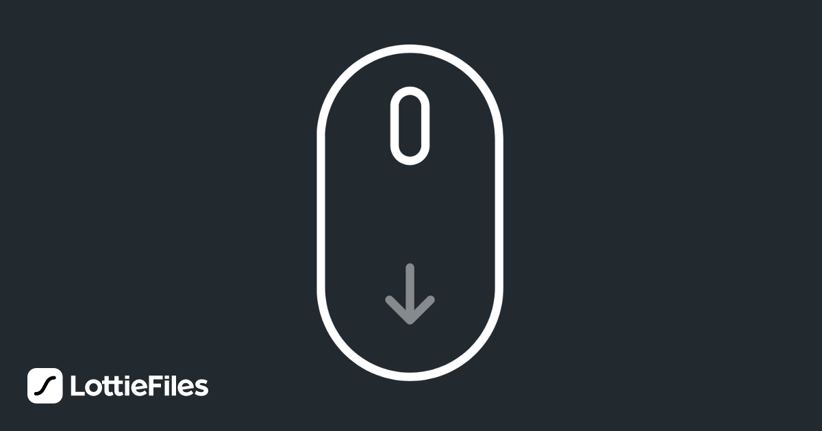 Free Mouse scroll down Animation by Abel Maciñeiras | LottieFiles