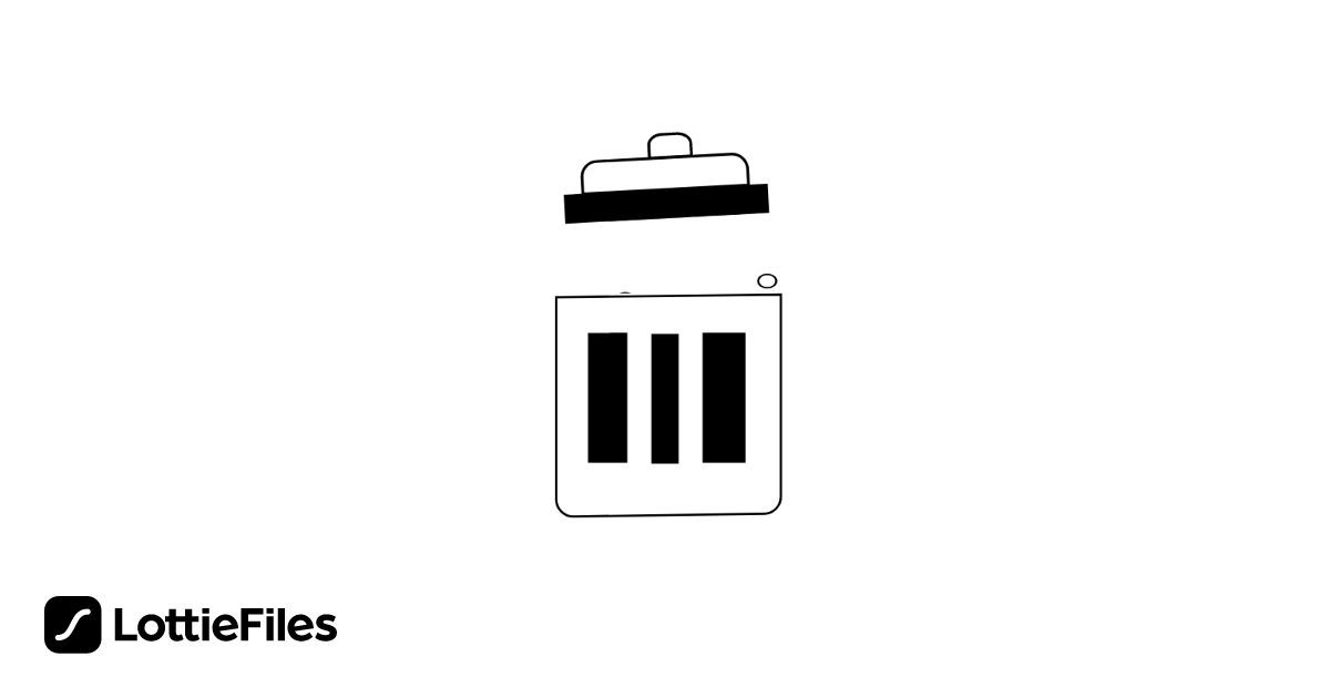 Free Delete icon Animation by Tushar | LottieFiles