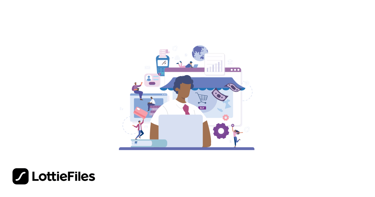 Free The merchant Animation by Nika Coskey | LottieFiles