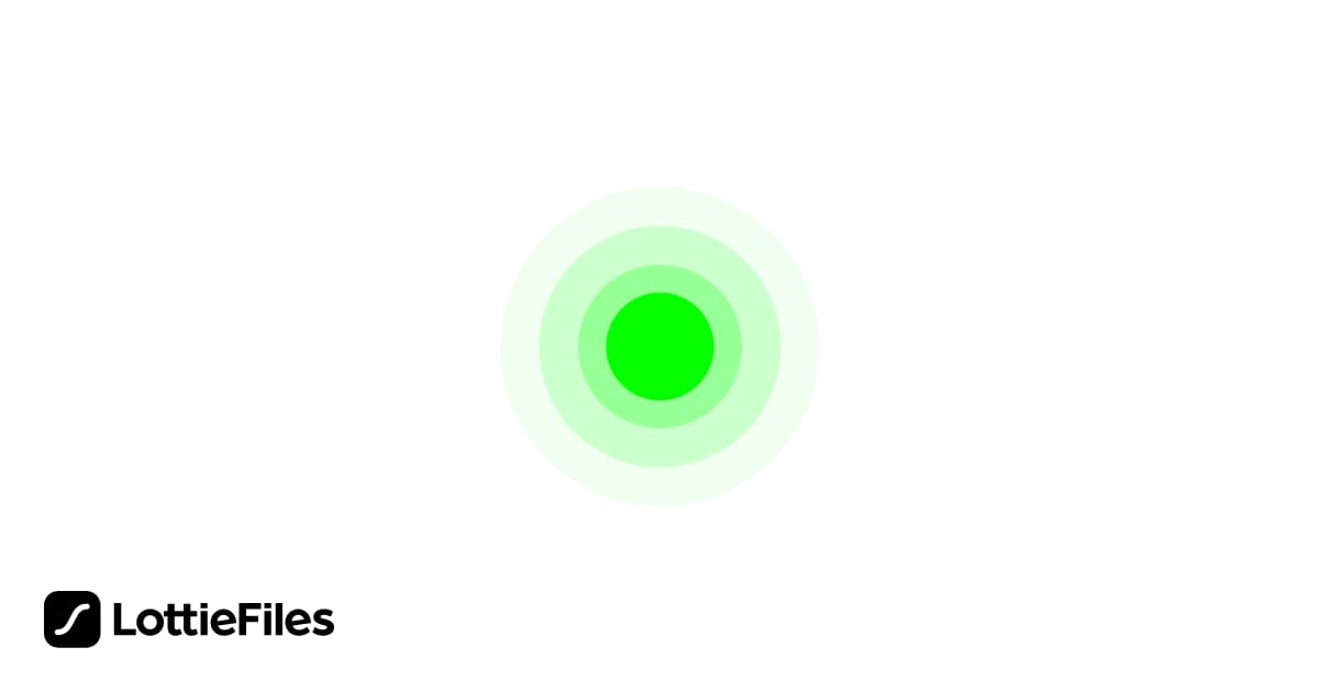 Free Green Pulse Dot Animation by Saim Mehar | LottieFiles
