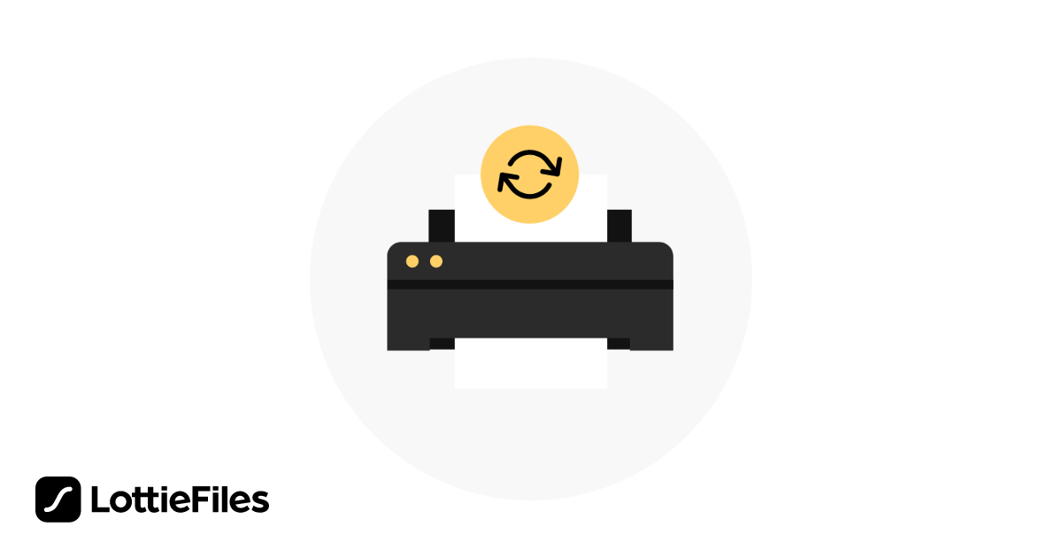 Free Printing Animation by Patricio Garreton G. | LottieFiles