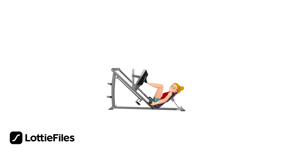 Free Women Leg Press workout Routine at Home Animation by Stefani Santa ...
