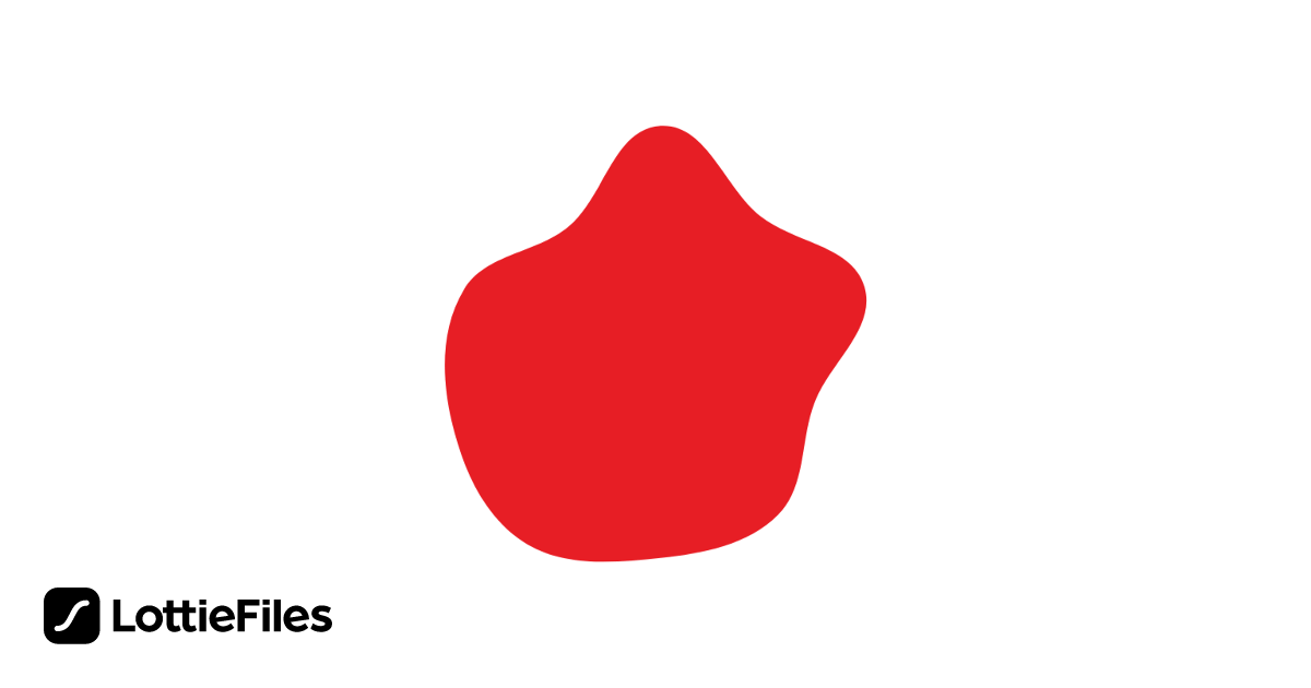 Free Blob Bubble Red Animation by Hisham Ahmad | LottieFiles